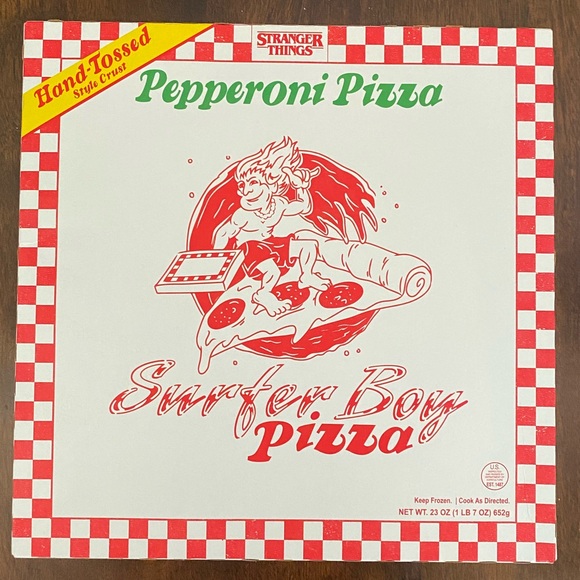 Stranger Things | Art | Stranger Things Surfer Boy Pizza Box | Poshmark